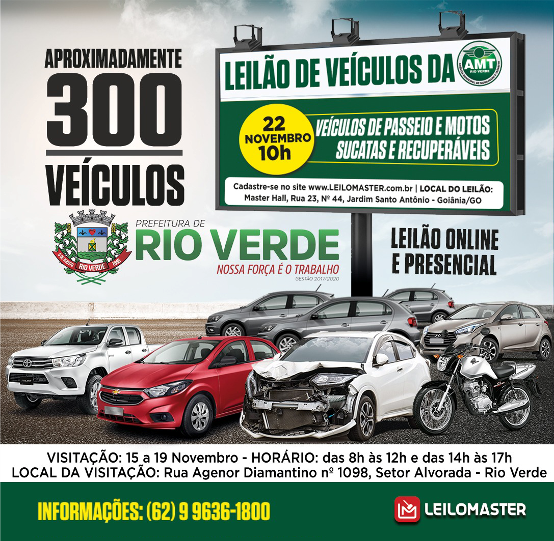 EDITAL LEILÃO Nº 001/2021 - Prefeitura Municipal de Rio Verde